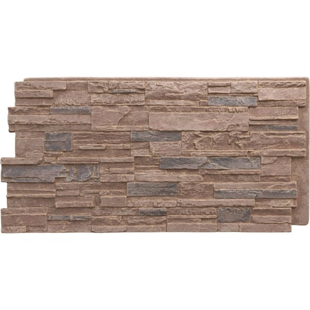 Ekena Millwork Cascade Stacked Stone, StoneWall Faux Stone Siding Panel ...