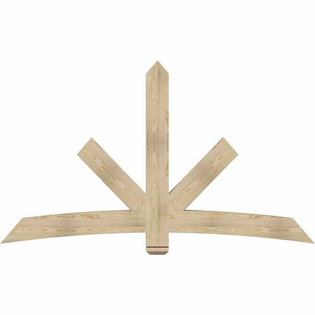 Ekena Millwork Alberta Rough Sawn Timber Gable Bracket, Douglas Fir, 84 ...