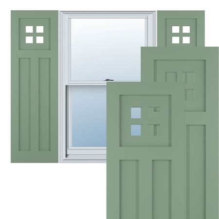 Ekena Millwork True Fit PVC San Antonio Mission Style Fixed Mount ...