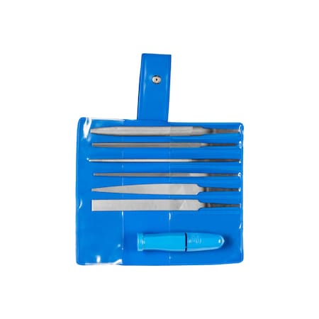 Pferd 4" Key File Set - 6 Pieces, Second Cut 17009 | Zoro