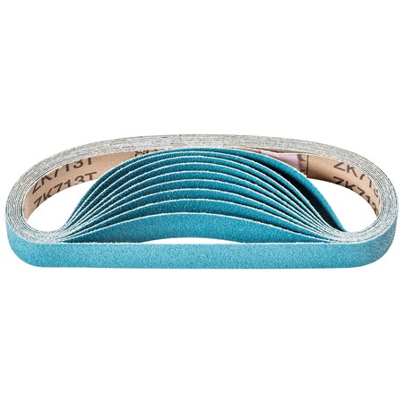 Pferd 3/4" x 18" Coated File Belt - Zirconia - 120 Grit 50PK 49745 | Zoro