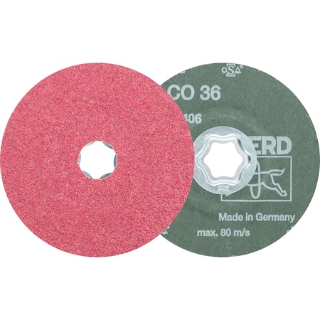 Pferd Combiclick Fiber Disc, 4-1/2", Co-Cool, 36 40698 | Zoro