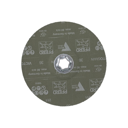 Pferd COMBICLICK Fiber Disc, 7" Dia. - VICTOGRAIN, 36 Grit 25PK 40373 ...