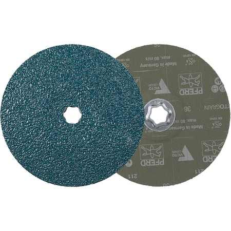Pferd COMBICLICK Fiber Disc, 7" Dia. - VICTOGRAIN, 36 Grit 25PK 40373 ...