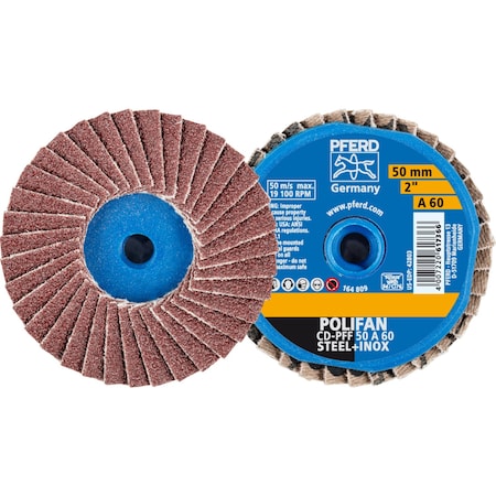 Pferd 2" POLIFAN Mini Flap Disc - Flat - Aluminum Oxide - 60 Grit 10PK ...