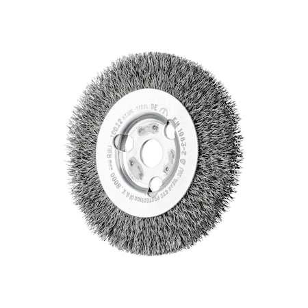 Pferd 4" Crimped Wire Wheel - Narrow Face - .012 CS Wire, 5/8-1/2" A.H ...