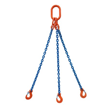 Starke Chain Sling, 5/16in, G100, Sling Hook, 19 ft SCSG100516-3LS-19 ...