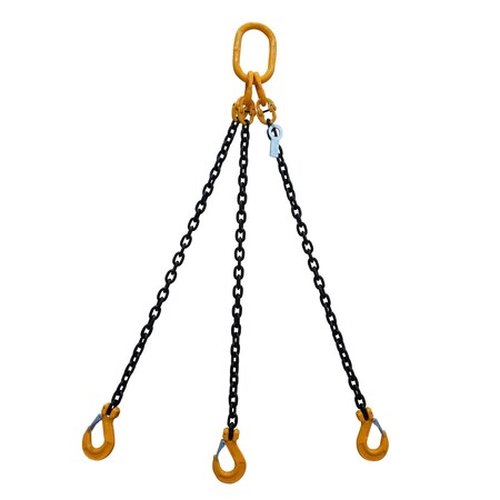 Starke Chain Sling, 5/16in, G80, Sling Hook, 3 ft SCSG80516-3LS-3 | Zoro