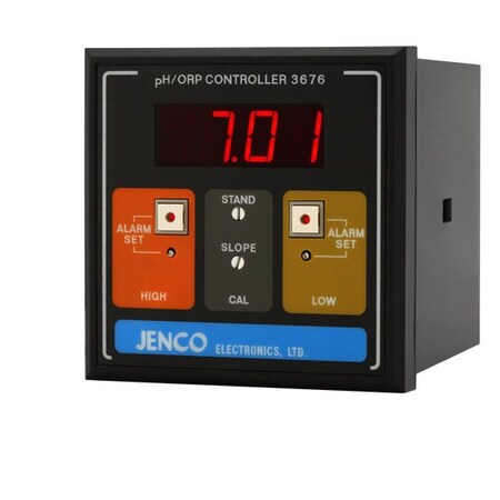 Jenco 3676 - pH/ORP Trasmmiter/Controller, LED Display pH/Mv/ORP, 3676 ...