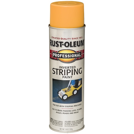 Rust-Oleum 18 Oz Yellow Professional Traffic Striping Spray Paint ...