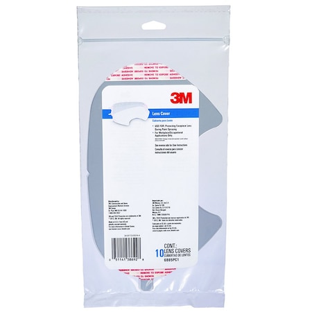 3M 6000 Respirator Lens Cvr 10/Bg 6885PC1-B10 | Zoro