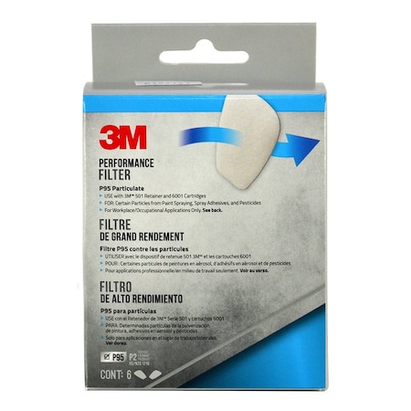 3M 5000/6000/7500 Resp Pre-Filter 6-Pk 5P71-6 | Zoro