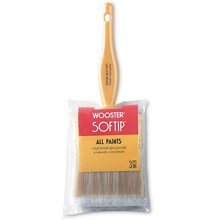 Wooster 3" Trim/Wall Soft, Paint Brush, Plastic Handle Q3108 | Zoro