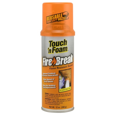 Dap Fire Barrier Spray Foam Sealant, Aerosol Can, Orange 501212 | Zoro