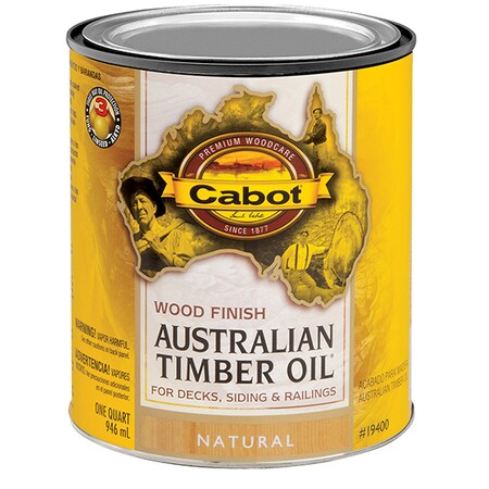 Cabot 1 Qt Natural Australian Timber Oil Water Reducible 19400 | Zoro