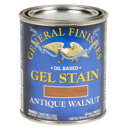 General Finishes 1 Pt Antique Walnut Gel Stain Oil-Based Heavy Bodied ...