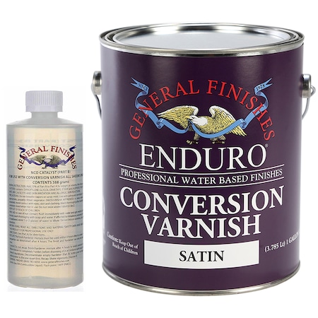 General Finishes 1 Gal Clear Enduro Conversion Varnish Water-Based ...