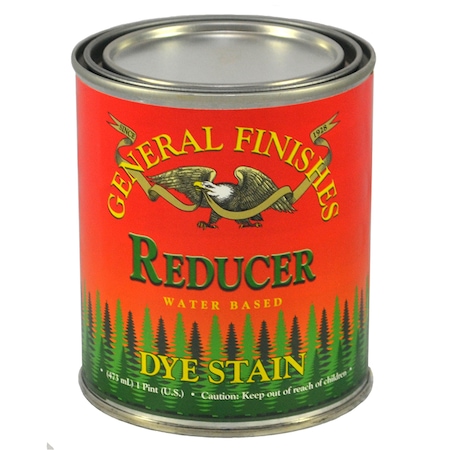 General Finishes 1 Pt Dye Stain Water-Based Wood Stain Reducer DPU | Zoro