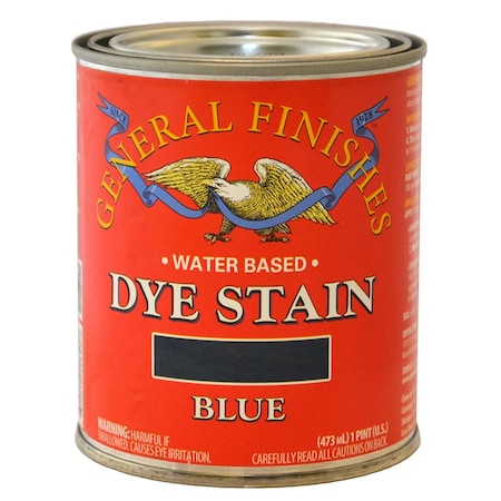 General Finishes 1 Pt Blue Dye Stain Water-Based Wood Stain DPB | Zoro