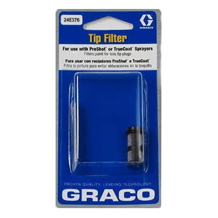 Graco Truecoat Tip Filter 1Pk 24E376 | Zoro