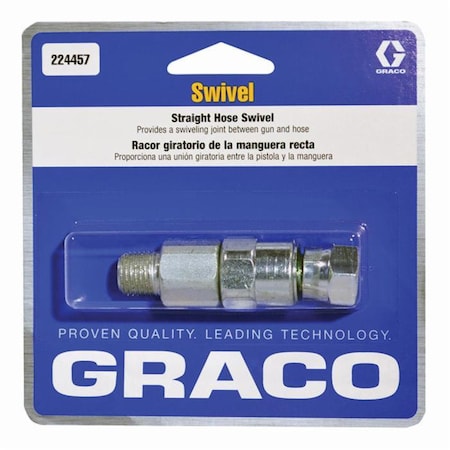 Graco Graco High Pressure Straight Gun Hose Swivel 224457 | Zoro
