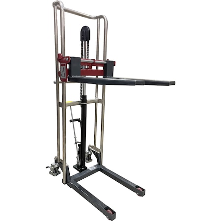 Pake Handling Tools Manual Stacker, 880 lb. Cap, 59" Lift Height ...