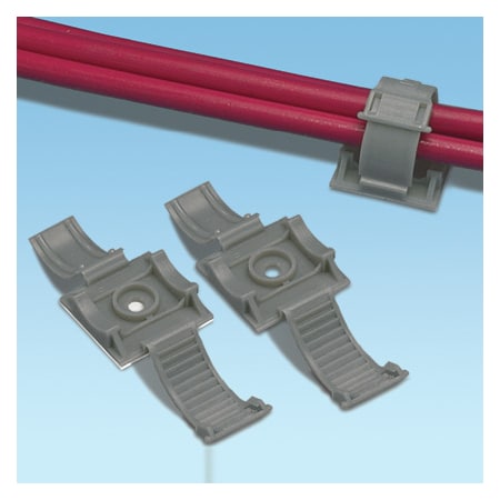 Panduit Adj. Rel. Clamp, #6 Screw (M3), .69" (17 ARC.68-S6-C14 | Zoro