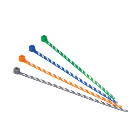 Panduit Cable Tie, 4 in L, 0.87 in Max Bundle Dia., Orange, Nylon 6/6 ...