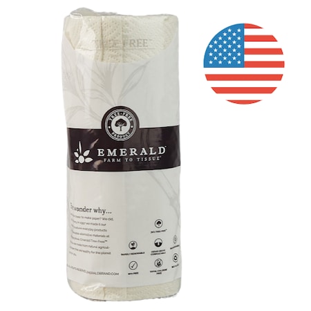 Emerald Tree Free 2-Ply Household Paper Towels, 5.5" 110 Sheets/Roll ...