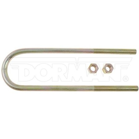 Motormite Round U-Bolt, 5/8"-18, 3-1/4 in Wd, 13-1/4 in Ht, Yellow Zinc ...