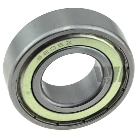 Wjb Conrad Type Single Row 2-Shield Bearing, Rb6205-Zz RB6205-ZZ | Zoro