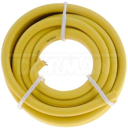 Motormite 10 Gauge Yellow Primary Wire- Card, 85706 85706 | Zoro