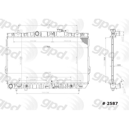 Gpd Radiator 2587C | Zoro