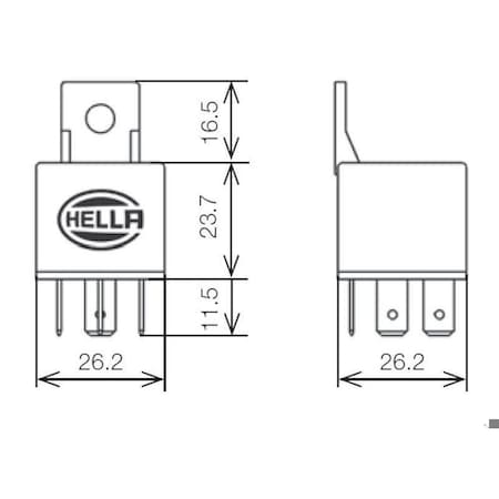 Hella Relay 12V 20/40A Spd, 933332181 933332181 | Zoro