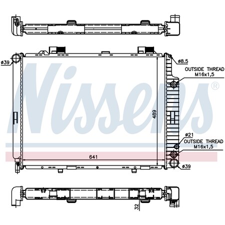 Nissen Nissens Radiator, 62691A 62691A | Zoro
