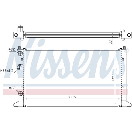 Nissen Nissens Radiator, 65265A 65265A | Zoro