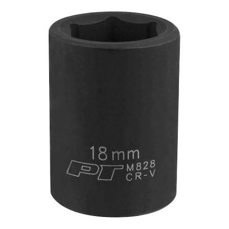 Performance Tool 1/2 In Dr. Impact Socket 18Mm Socket Imp 18Mm, M828 ...