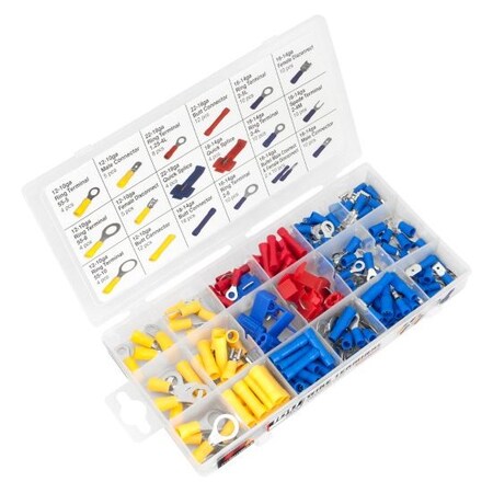 Performance Tool 160-Pc Wire Terminal Assortment Electrical Term, W5213 ...