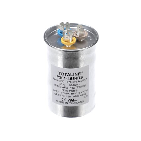 Carrier DUAL CAPACITOR 45/5 440V RND P291-4554RS | Zoro