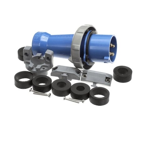 Hubbell Lighting Plug, 3Pl, 4Wire, 3Pj, 30Amp, 250V, #430P9W 430P9W | Zoro