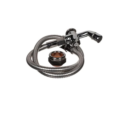 T&S Brass Push Button Spray Valve, 36 Stainless Flex Hose, B-0101-BKF ...