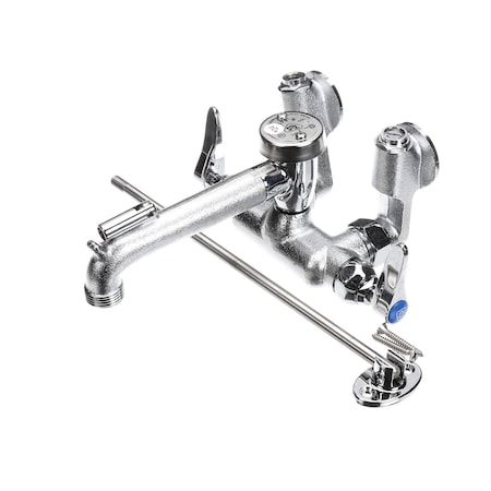 T&S Brass Service Sink Faucet, Wall Mount, Adjustable Center B-0667-RGH ...