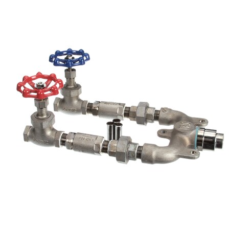 T&S Brass 3/4 Mixing Valve Assembly, Chrome Plated MV-0771-12C | Zoro