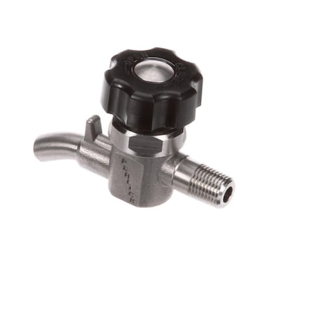 Perlick 1/4 Male NPT Bla Sample Valve F38302SSBLK | Zoro