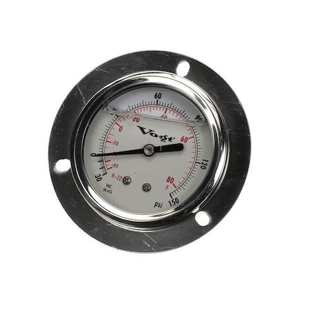 Vogt Ice Machines Gage, 2.5" Lqd Filled, 30"-150 12D2590G08 | Zoro