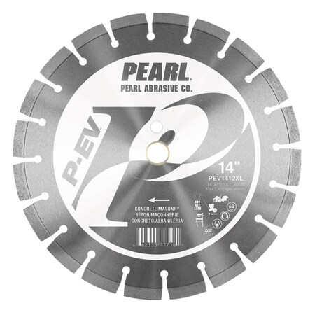 Pearl P-EV Segmented Blades for Concrete and Masonry 14 in. x .125 x 1 ...