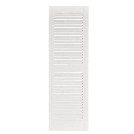 Perfect Shutters 15 Inch x 55 Inch Louver Exterior Vinyl Shutter, PR ...