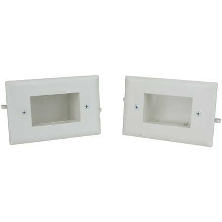 Datacomm Electronics Easy-Mount Cable Organizer Kit 50-3338-WH-KIT | Zoro