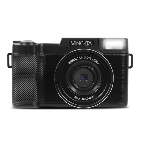 Minolta MND30 4x Digital Zoom 30 MP/2.7K Quad HD Digital Camera Black ...