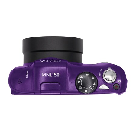 Minolta MND50 16x Digital Zoom 48 MP/4K Ultra HD Digital Camera Purple ...